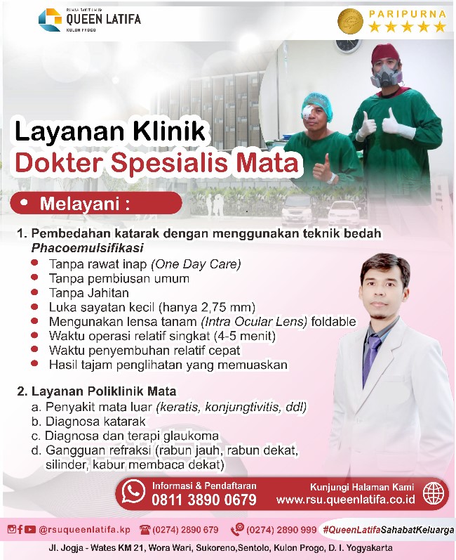 Layanan Poliklinik Dokter Spesialis Mata – RSU Queen Latifa Kulon Progo