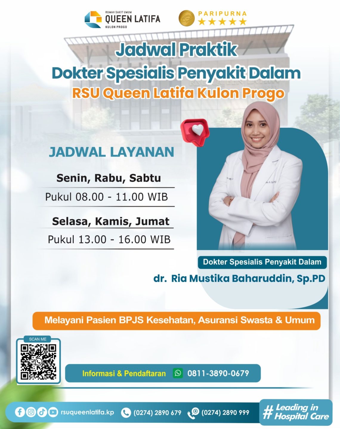 Layanan Dokter Spesialis Dalam – RSU Queen Latifa Kulon Progo